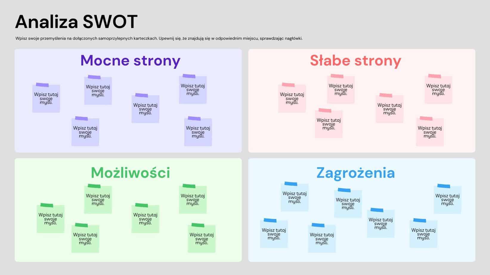 Analiza SWOT - mocne, słabe strony przedsiębiorstwa