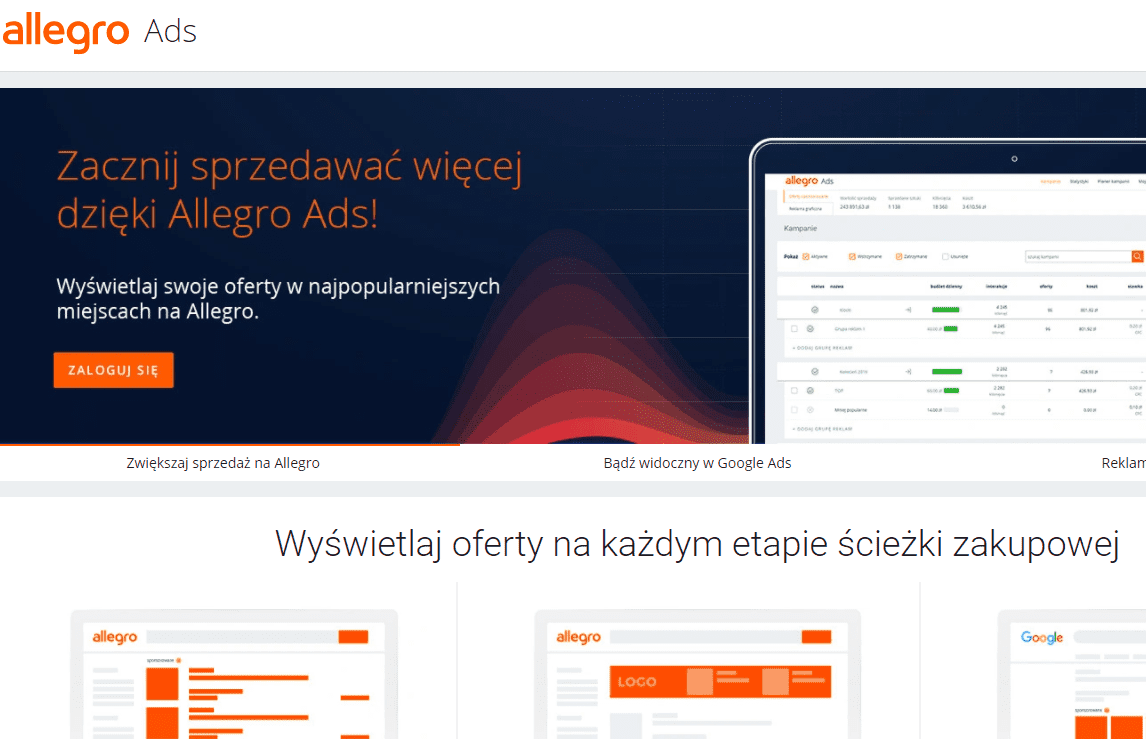 Prowadzenie reklamy i Kampanii Allegro Ads